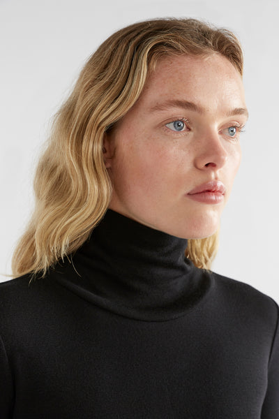 Elk Merino Long Sleeve Skivvy - Black | I Dream a Highway